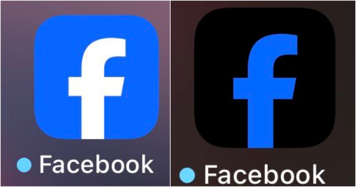 Facebook aggiorna l'icona su iOS: ecco il nuovo look con sfondo nero ...